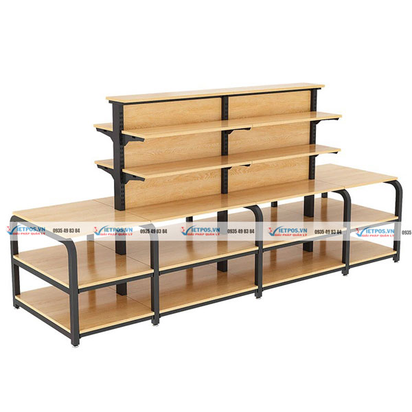 Kệ gỗ trưng bày sách